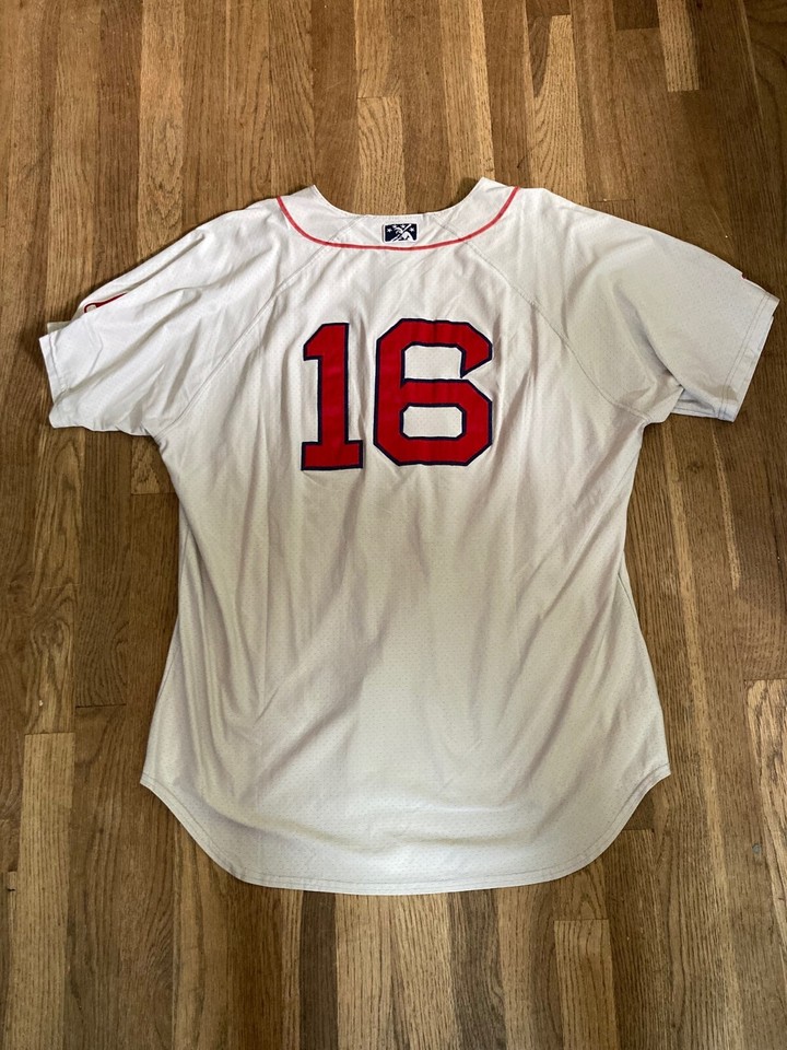 #16 Game Used Portland Sea Dogs Gray Road Jersey Red Sox | eBay