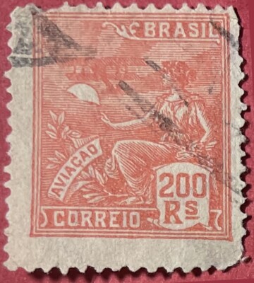 Brazil 1924 200R Aviation Sc-278 Red Used No2 #Wh64 | eBay