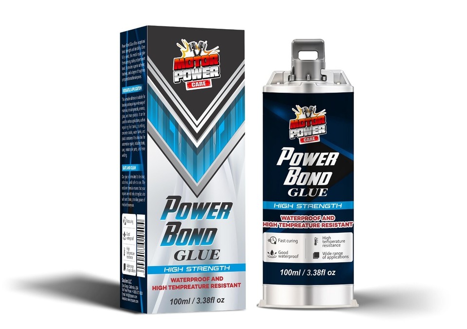 2 x Automotive Power Bond Glue, Metal Repair Glue, High-Temperature ...