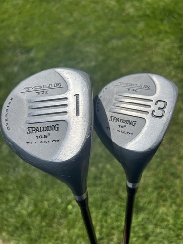 Set of 2 Tour TX Spalding Ti Alloy Oversize Driver 1 and 3 Right Handed ...