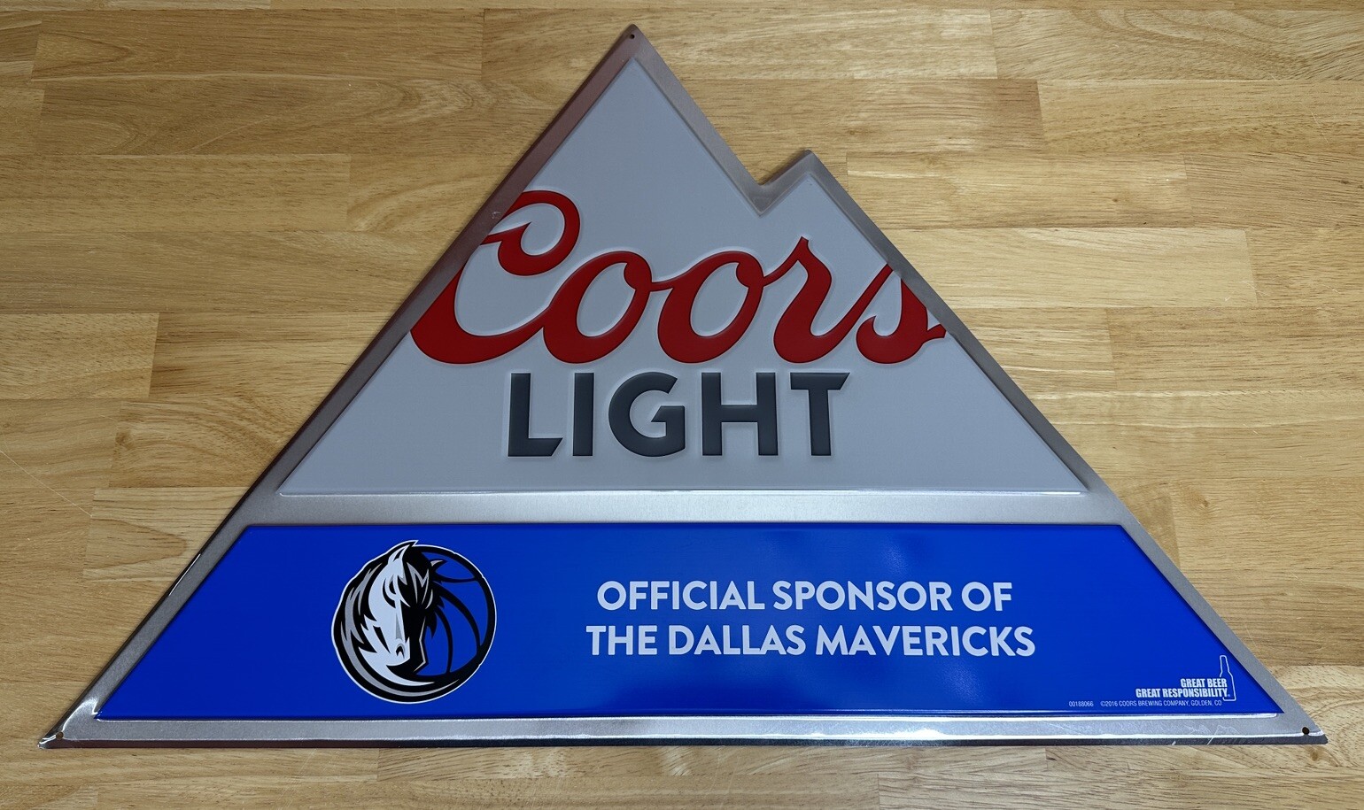Dallas Mavericks Metal Sign 24x15.5" Coors Light NBA Mavs Bar Man Cave ...