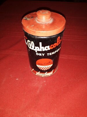 Vintage Alphacolor Dry Tempera Paint Can | eBay