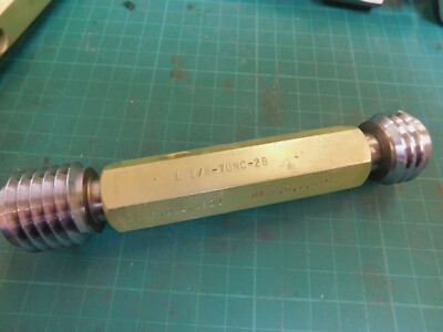 DoAll Go & No Go Thread Plug Gage Set 1-1/8"-7 UNC-2B | eBay