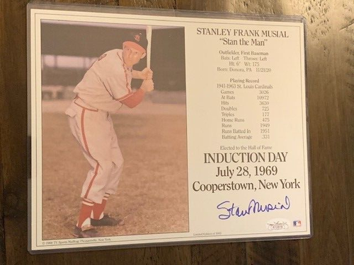 Stan Musial Autographed 8X10 Photo JSA Authentic Pose 2 | eBay
