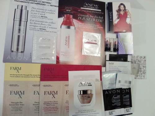 20pc Avon Skin Care, Make Up, Fragrance Samples #B5 medium-med deep | eBay
