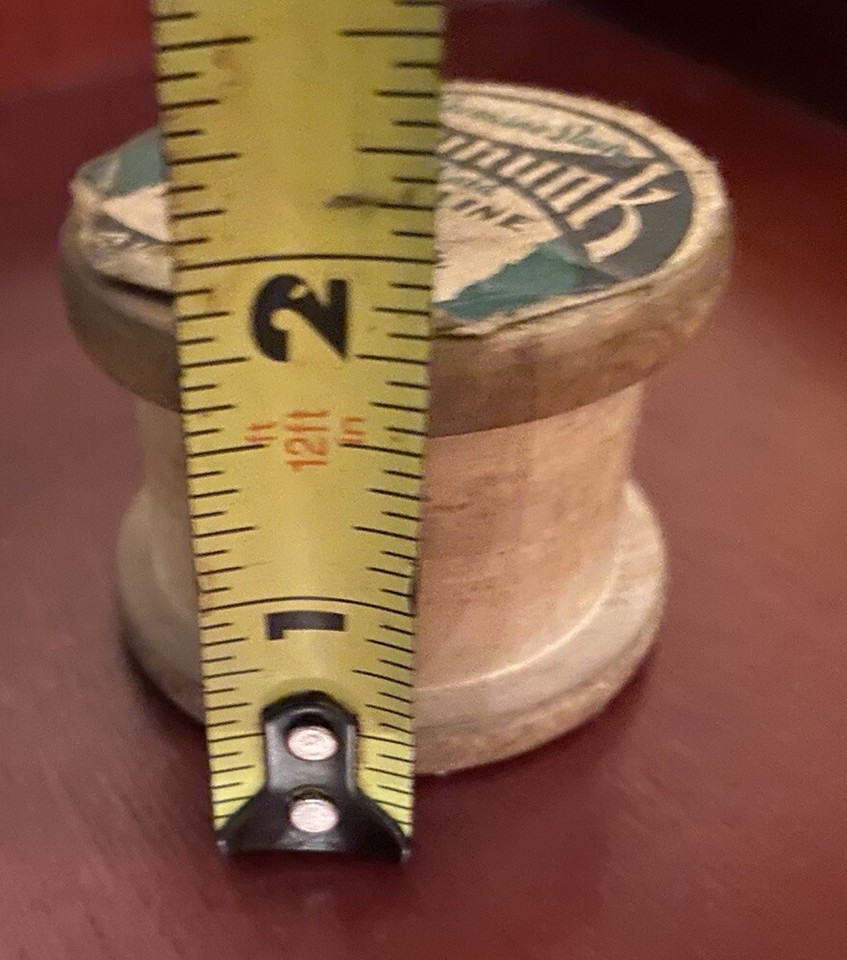 Vintage Wood Spool Fishing Line Cuttyhunk Genuine Linen Cable Laid ...