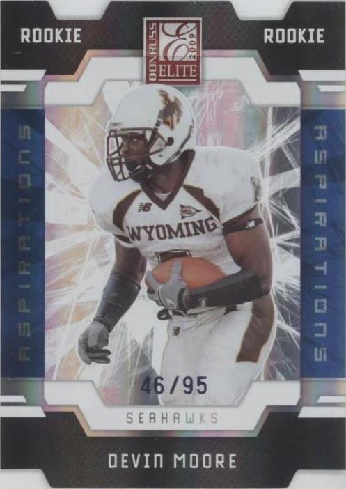 2009 Donruss Elite - Rookies Devin Moore #132 Aspirations Die-Cut /95 ...
