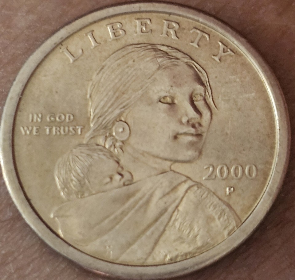 2000-P Sacagawea Error Dollar "Wounded Eagle" Nice Coin Collectors Item ...
