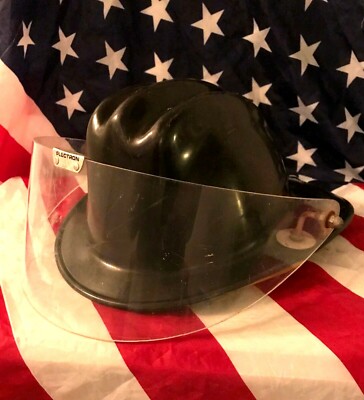 Vintage1969 Gentex Model 140 fire helmet /adjustable/Plectron shield ...