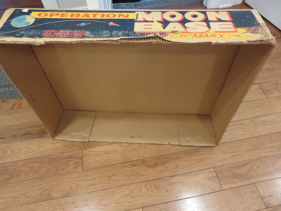 VTG Marx 1962 Operation Moon Base Play Set No. 4654 Empty Box Only READ ...