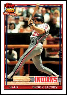 1991 Topps #47 Brook Jacoby NM-MT Indians | eBay