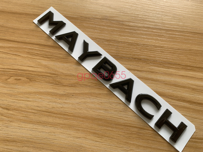 Gloss Black Maybach Number Trunk Letters Badge Emblems Sticker For ...