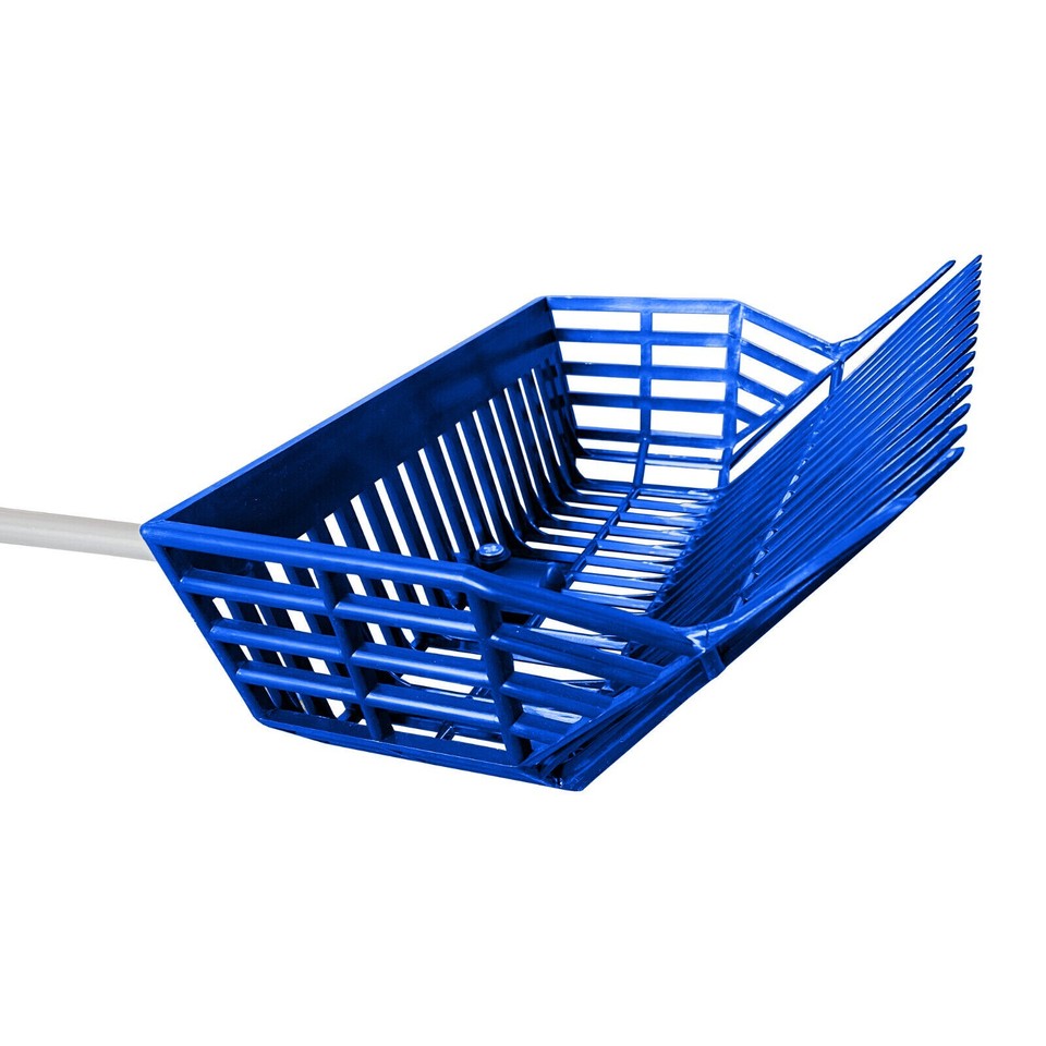 Horse Stable Fork Rake Basket Equestrian Hay Bedding Muck Out Shavings ...