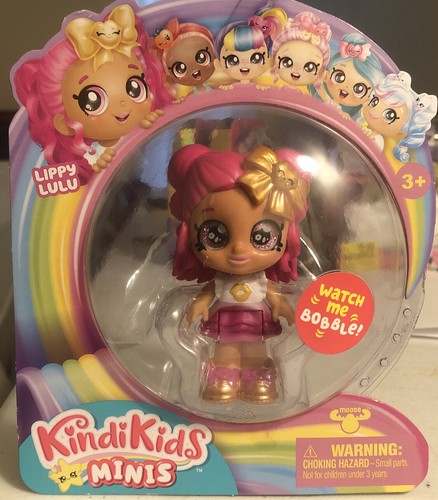 LIPPY LULU - NEW - Kindi Kids Minis Bobble Head Doll Glitter Eyes | eBay