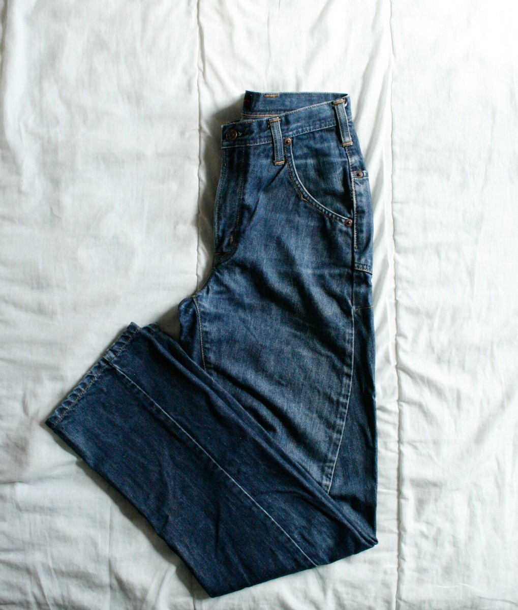 FREEDOM PROJECT × EDWIN E-Function EG2252 TAKERU MODEL エドウィン ウインドストッパー デニム ジーンズ Sz.M メンズ ...