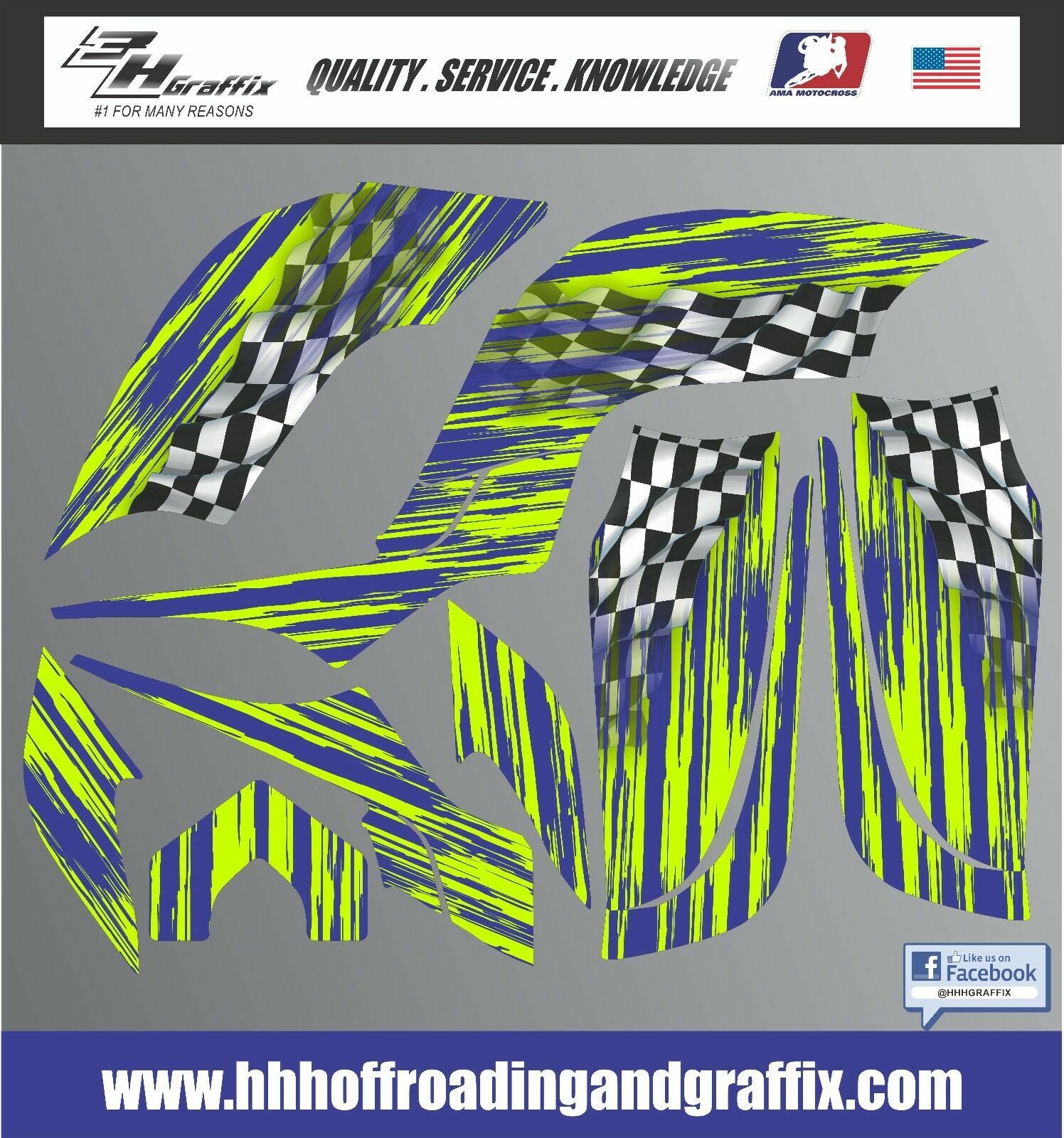 Graphic Kit for Yamaha Raptor 660 660R Decal Graphics Stickers | eBay