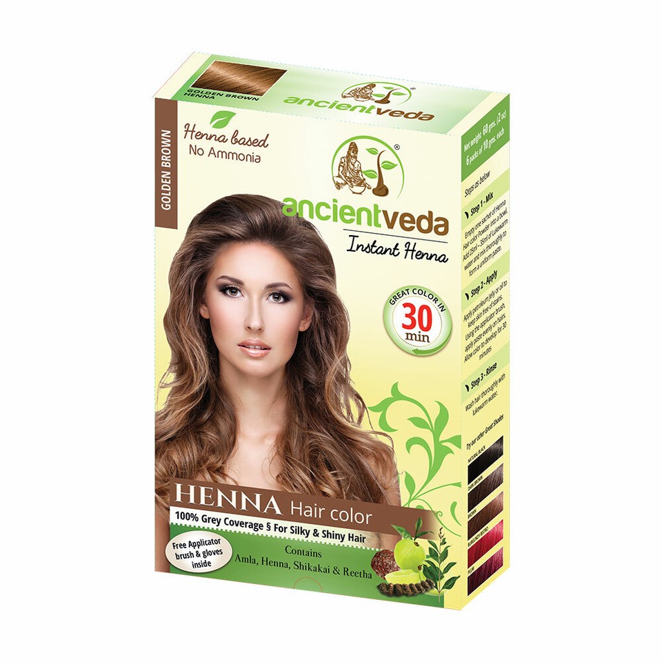 Natural Instant Henna Hair Color USDA Organic Hair Dye Powder 2oz 60 ...