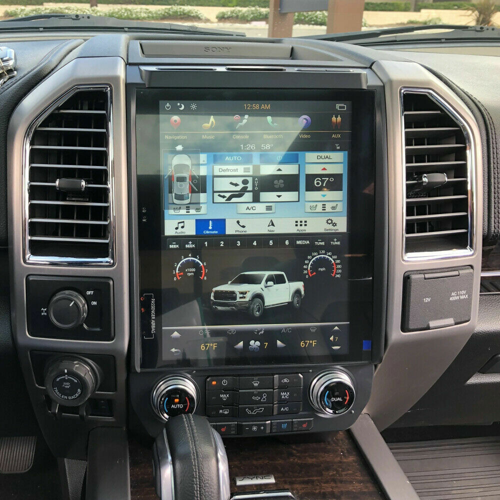 Android 11 Radio Tesla Vertical Screen Car-Play GPS For Ford F150 F250 ...