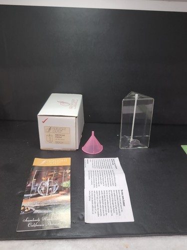 Firelight Glass 6" Medium Prism Candle, Handcrafted Art Glass, Triangle ...