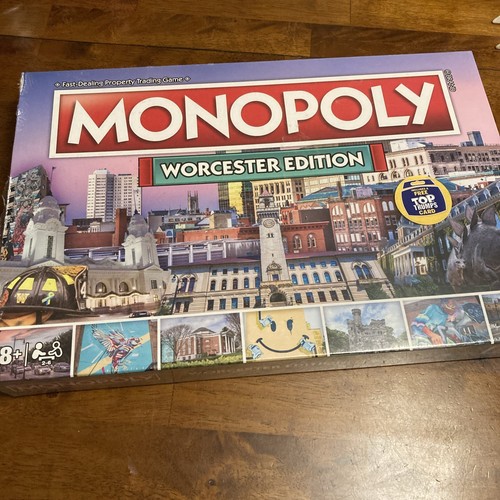 Monopoly Board Game Worcester Massachusetts Boston New England Brand ...