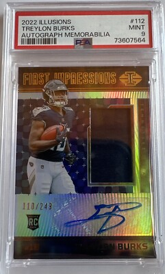 TREYLON BURKS AUTO PATCH RPA 2022 Panini Illusions RC | eBay