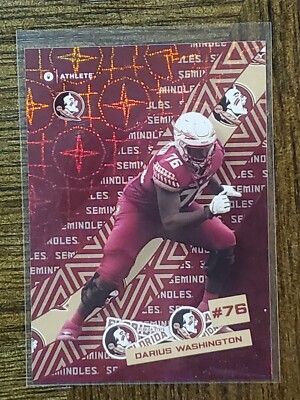 2024 Onit Florida State Darius Washington Sticker Card Hologram | eBay