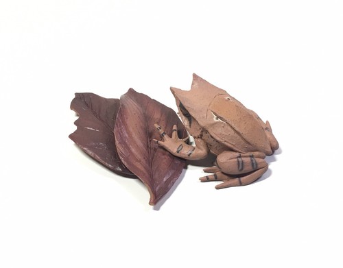 Colorata Kaiyodo Malayan Malaysian Horned Frog Toad PVC Figure w ...