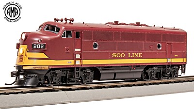 Broadway Limited 8340 HO Soo Line Maroon/Gold EMD F3A Diesel Locomotive ...