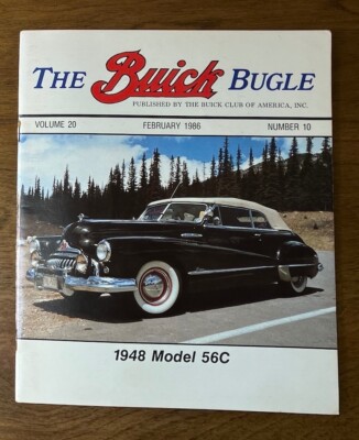 Buick Bugle Magazine Feb 1986 1948 Model 56C car auto automobile | eBay