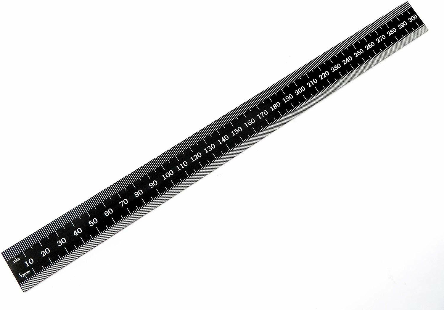 Benchmark 12" 10 Ea 5R Rigid English Machinist Ruler Grad Black Chrome ...