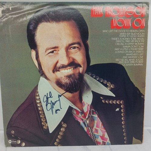 Hank Thompson Autographed Lp Vinyl Vintage Signed Columbia | eBay