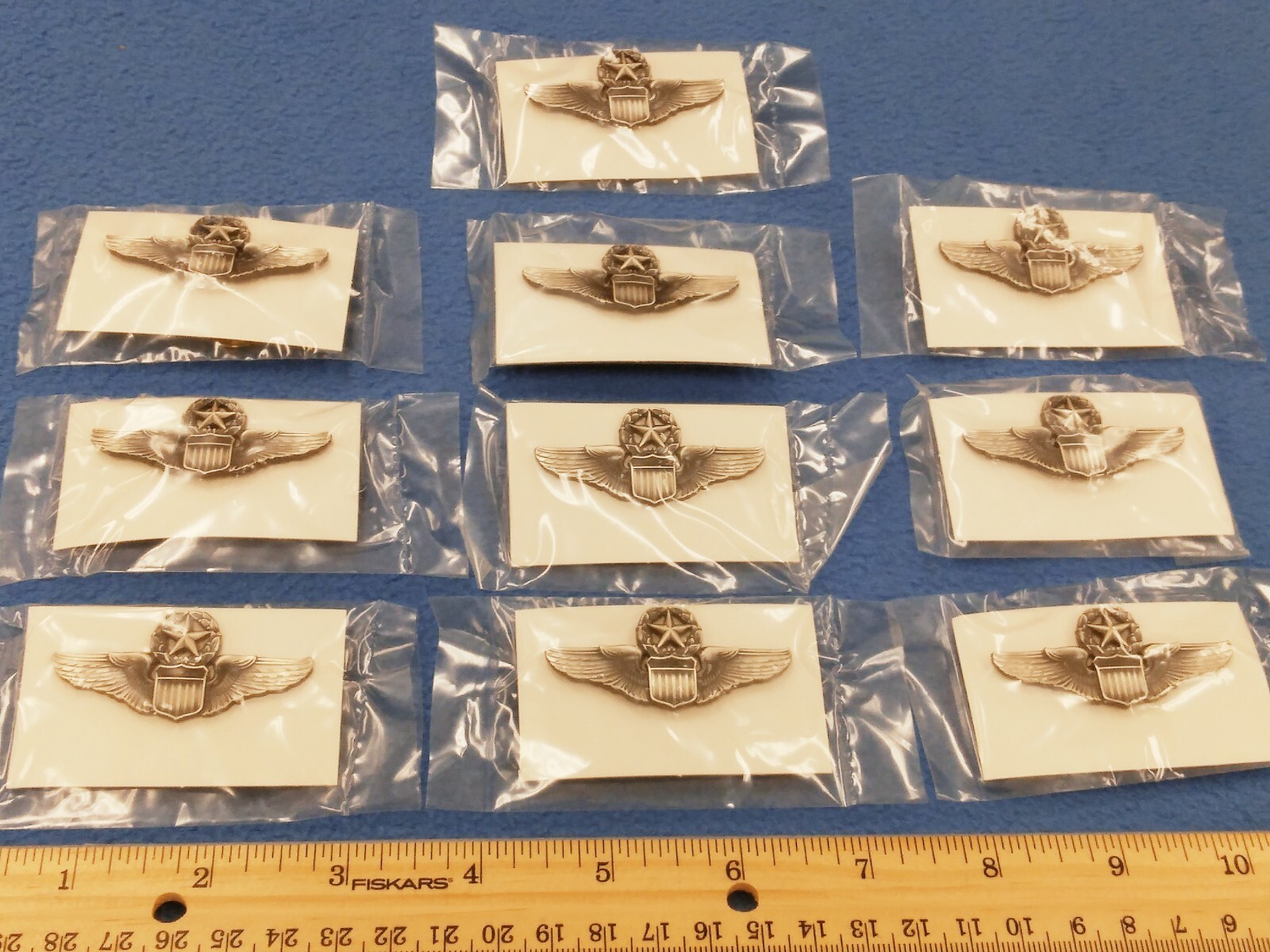 LOT OF 10 - AVIATION MASTER COMMAND PILOT MINI WING 2 INCH PINS -NEW ...