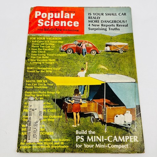 Popular Science Monthly Magazine May 1971 DIY Mini Camper TD6 | eBay