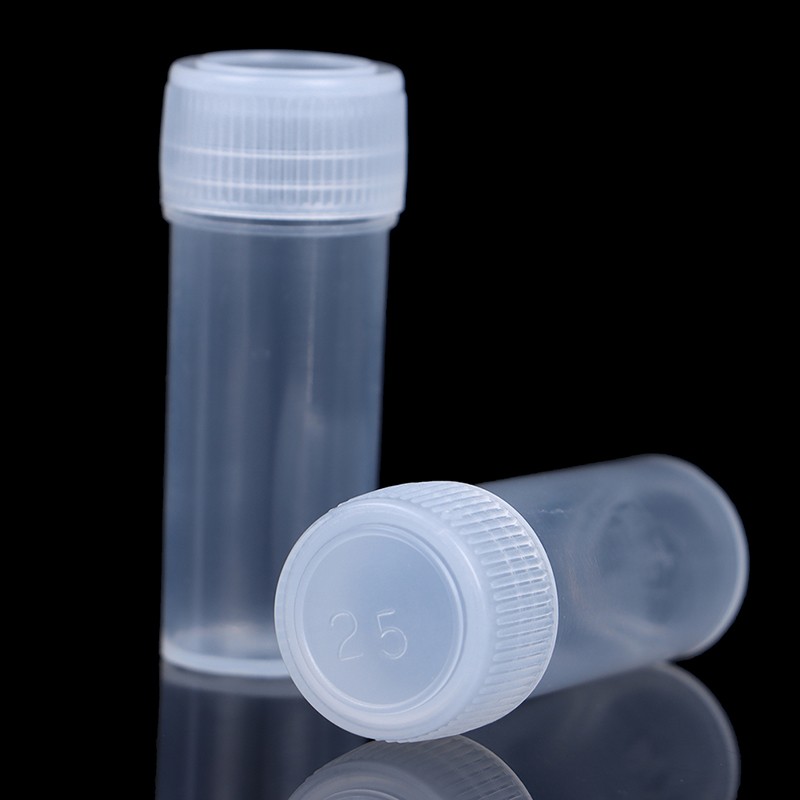 5ml Plastic Sample Bottle Test Tube Mini Small Bottles Vials Storage ...