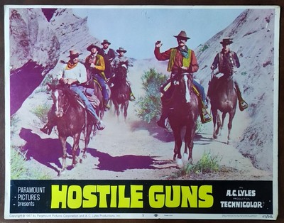 Brian Donlevy John Russell & cast HOSTILE GUNS original 1967 Lobby Card ...