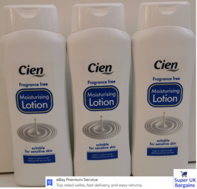 Moisturising Body Lotion 3x 500ml Sensitive Skin Fragrance Free Cien ...