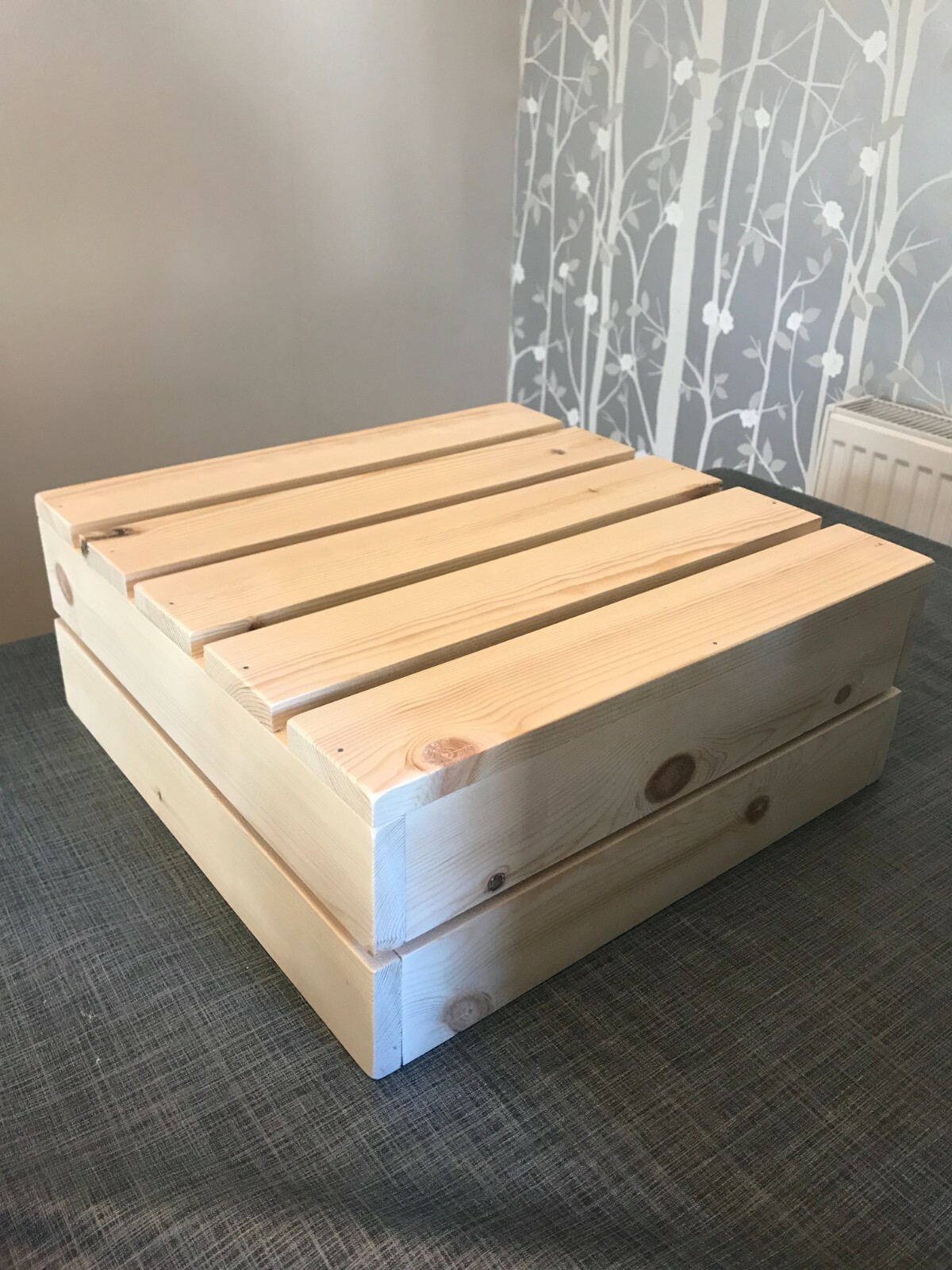 Rustic Wooden Crate Wedding/Christening/Birthday Wood Cake Stand ...