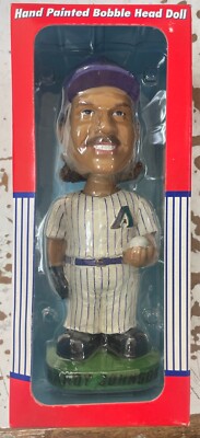 Randy Johnson DBacks Genuine Hand Painted Bobble Head Doll Collectible ...