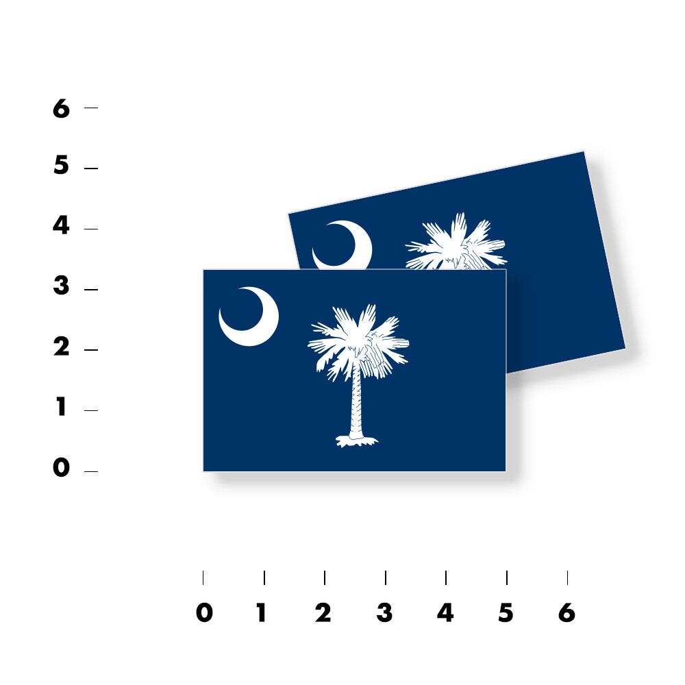 South Carolina Flag Stickers Flag Decals Vinyl Indoor Outdoor Stickers ...
