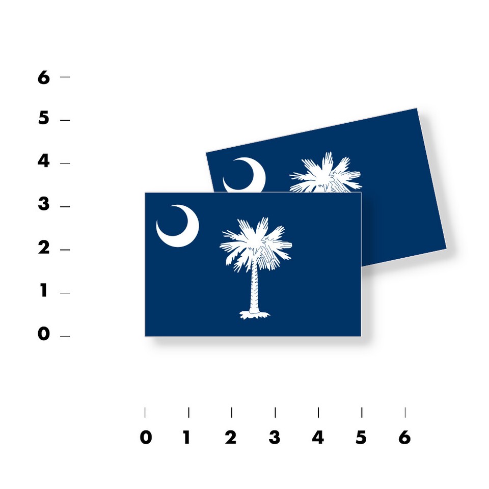 South Carolina Flag Stickers Flag Decals Vinyl Indoor Outdoor Stickers ...