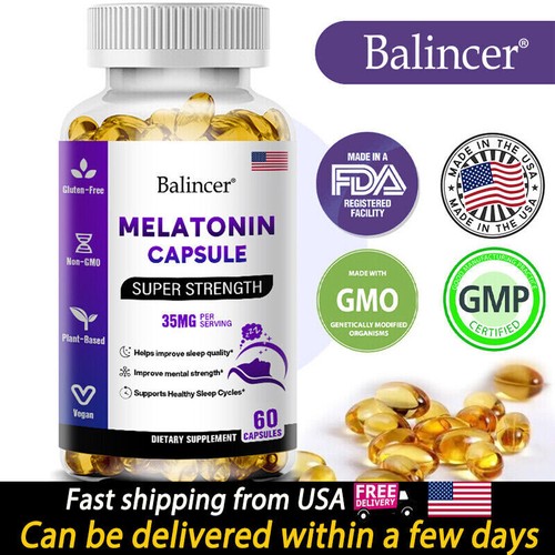 Sleep aid capsule, improve insomnia, enjoy healthy sleep! 35mg - 30 To ...