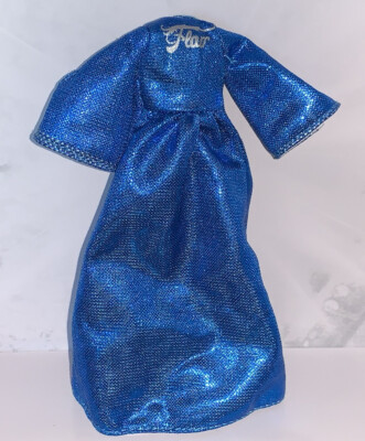 WWE Rare Blue Shiny Robe Accessory Mattel Jakks Figure Clothes 1/12 E3 ...