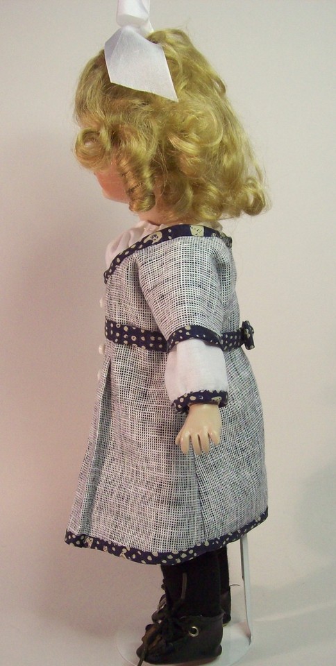 BLEUETTE 1913 Robe de Demi-saison avec guimpe handmade by DIANE GL LSDS ...