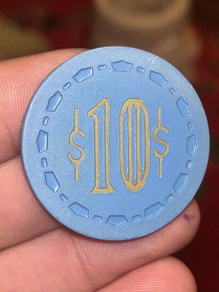 Rare 1st 1950s CASINO CHIP $10 COTTON CLUB LAS VEGAS Poker Steve will ...
