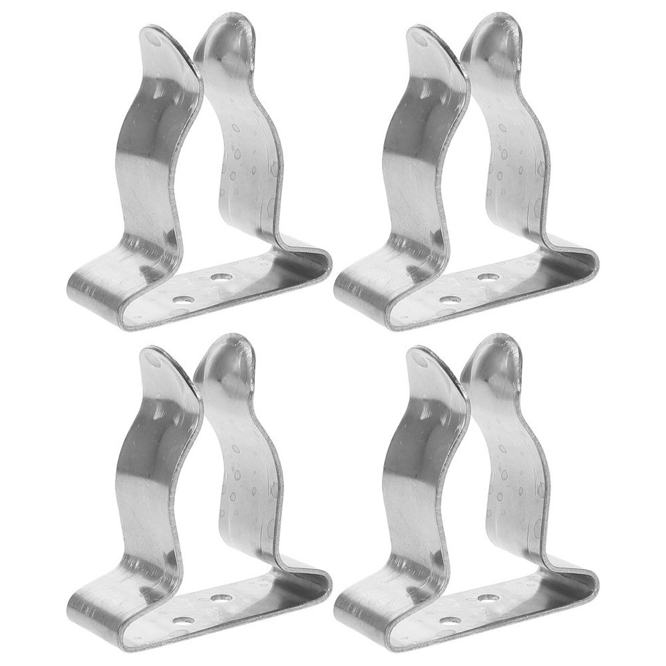 4 PCS Marine Spring Clip Boat Hook Holder Mounting Bracket Storage ...