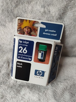 HP 26 Black Inkjet Cartridge - Genuine HP 51626A - New Sealed Box | eBay