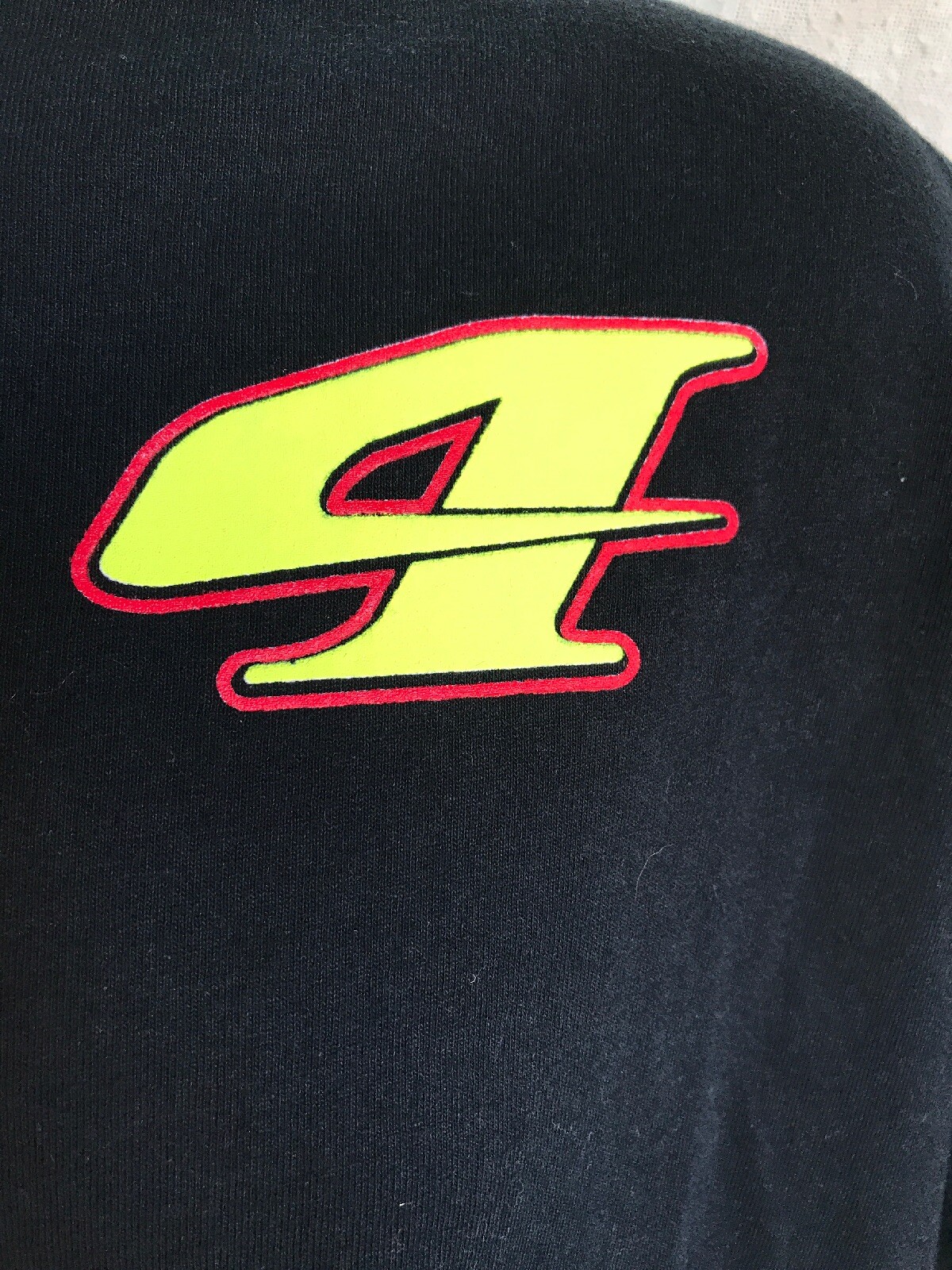Rare Dennis Colletti 4 Race Car Big Graphic T Shirt … - Gem