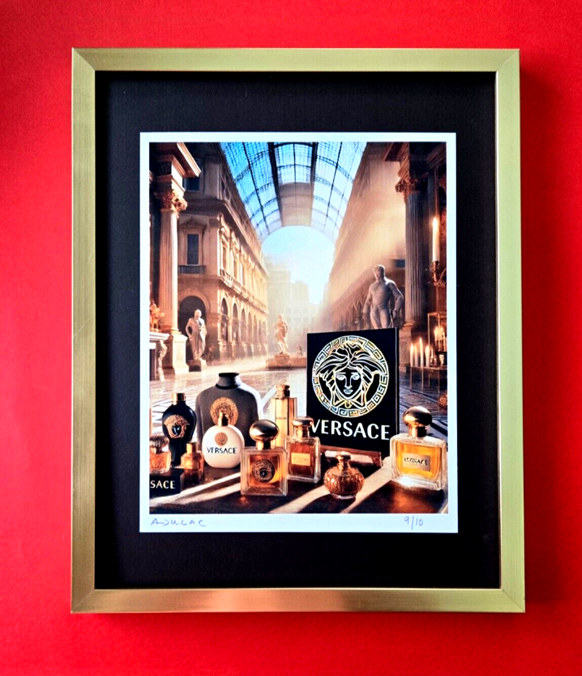 ALEXANDER DULAC VERSACE Hand Signed Authentic Framed Print Ltd.Ed. of ...