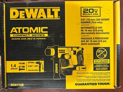 DEWALT DCH172B 20V Cordless Rotary Hammer Drill - Multicolor (Tool Only ...