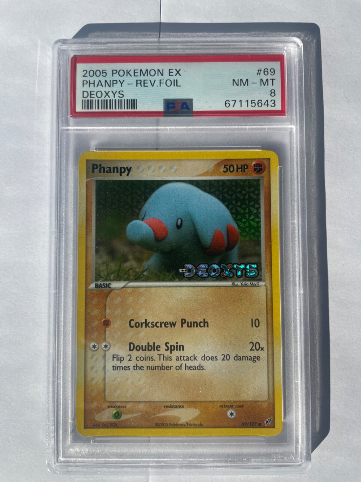 Pokémon TCG Phanpy EX Deoxys 69/107 Reverse Holo Common for sale online ...